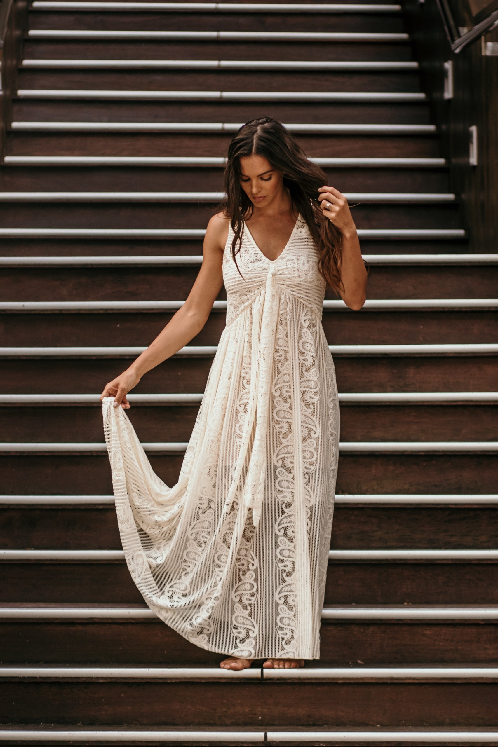 Rosie Swirl Lace Dress – Purity Lace Designs