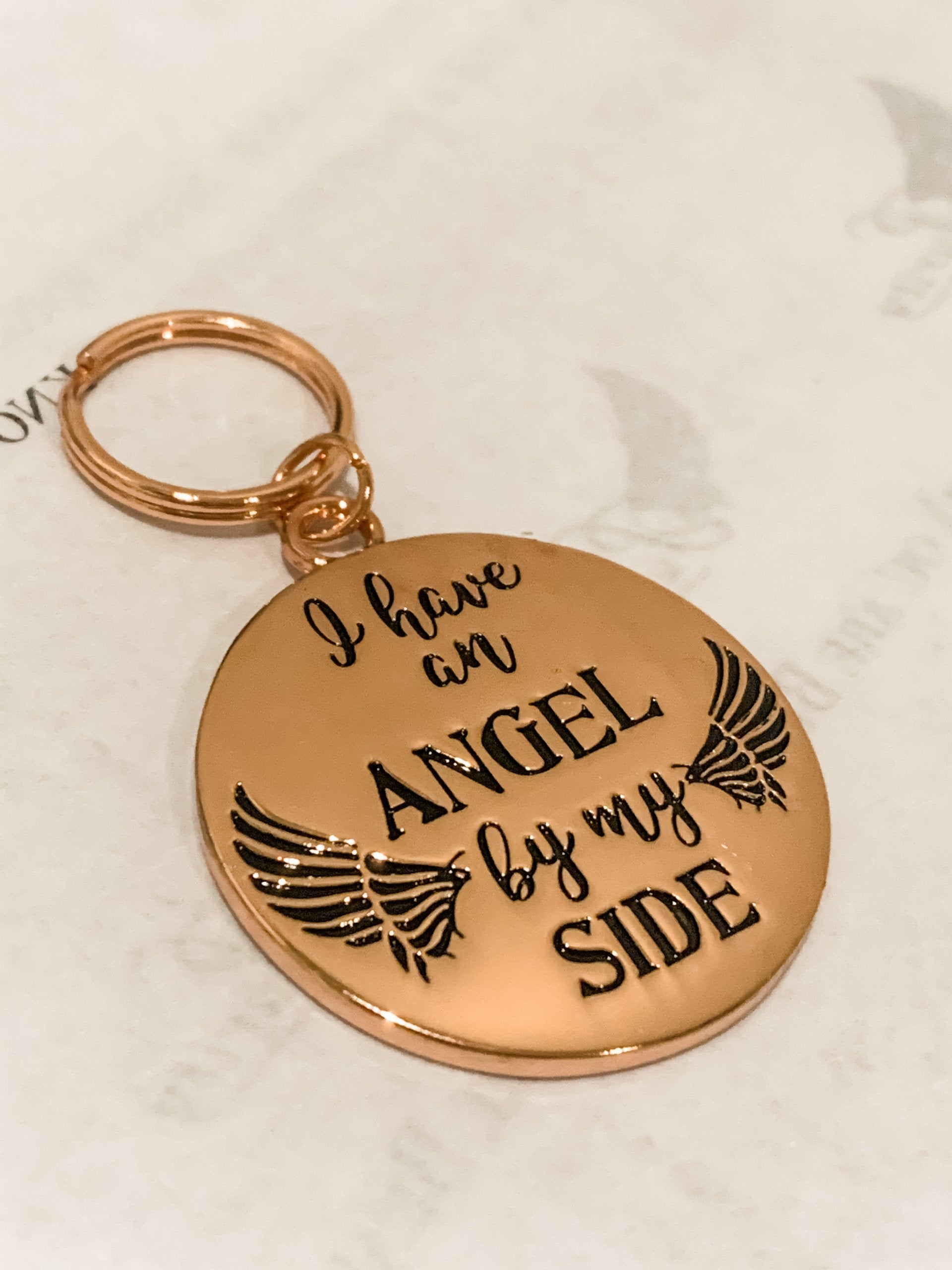 Angel Key Ring – Purity Lace Designs