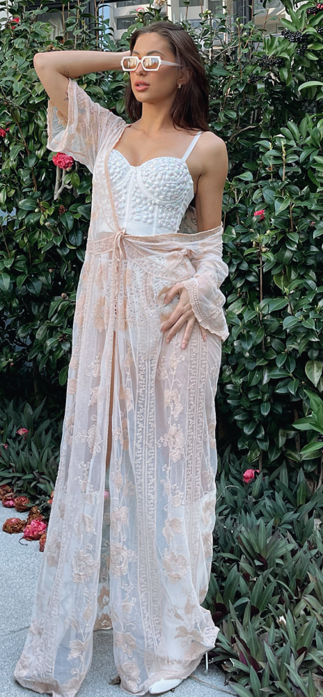 Pastel Rainbow Bustier – Purity Lace Designs